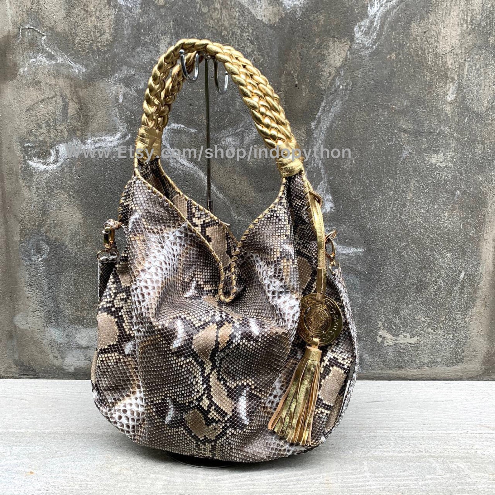 Brown Python Bag Hobo Bag Python Bag python Purse - Etsy