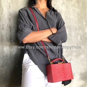 Python Bag #snakeskin Purse #python Purse #python Handbag #snakeskin ...