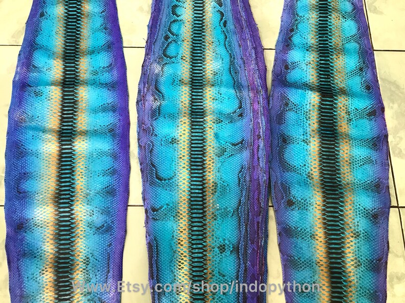Genuine Python Leather Natural Python Leather Hide Snake - Etsy