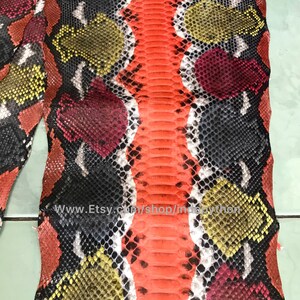 Genuine Python Leather, Natural Python Leather, Hide Snake Skin ...