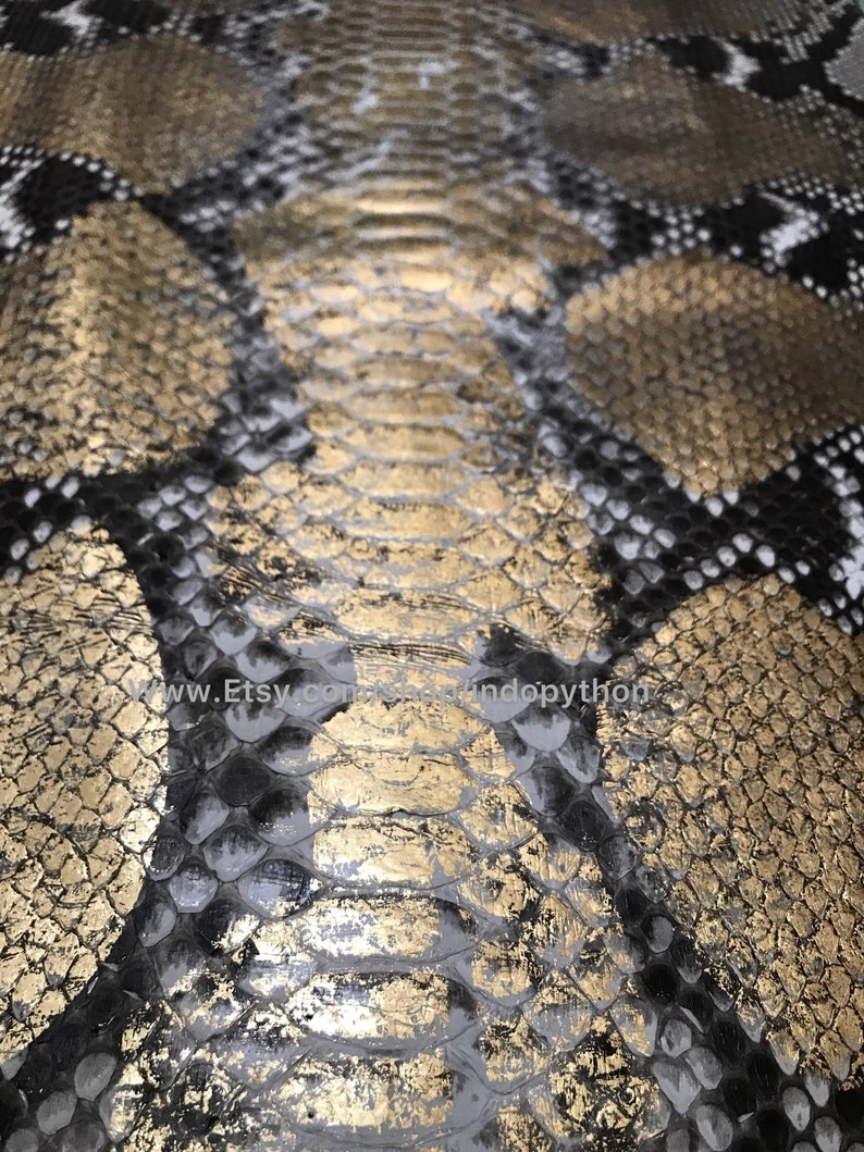Genuine Python Leather Natural Python Leather Hide Snake - Etsy
