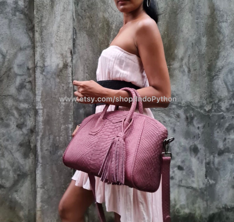 Python Bag burgundy Bag snakeskin Bag burgundy Python Bag - Etsy