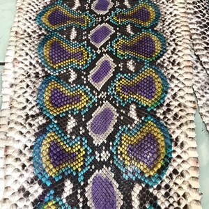 Genuine Python Leather, Natural Python Leather, Hide Snake Skin ...