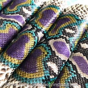 Genuine Python Leather, Natural Python Leather, Hide Snake Skin ...