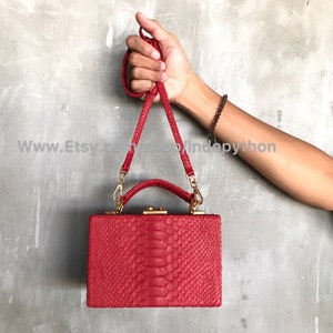 Python Bag #snakeskin Purse #python Purse #python Handbag #snakeskin ...