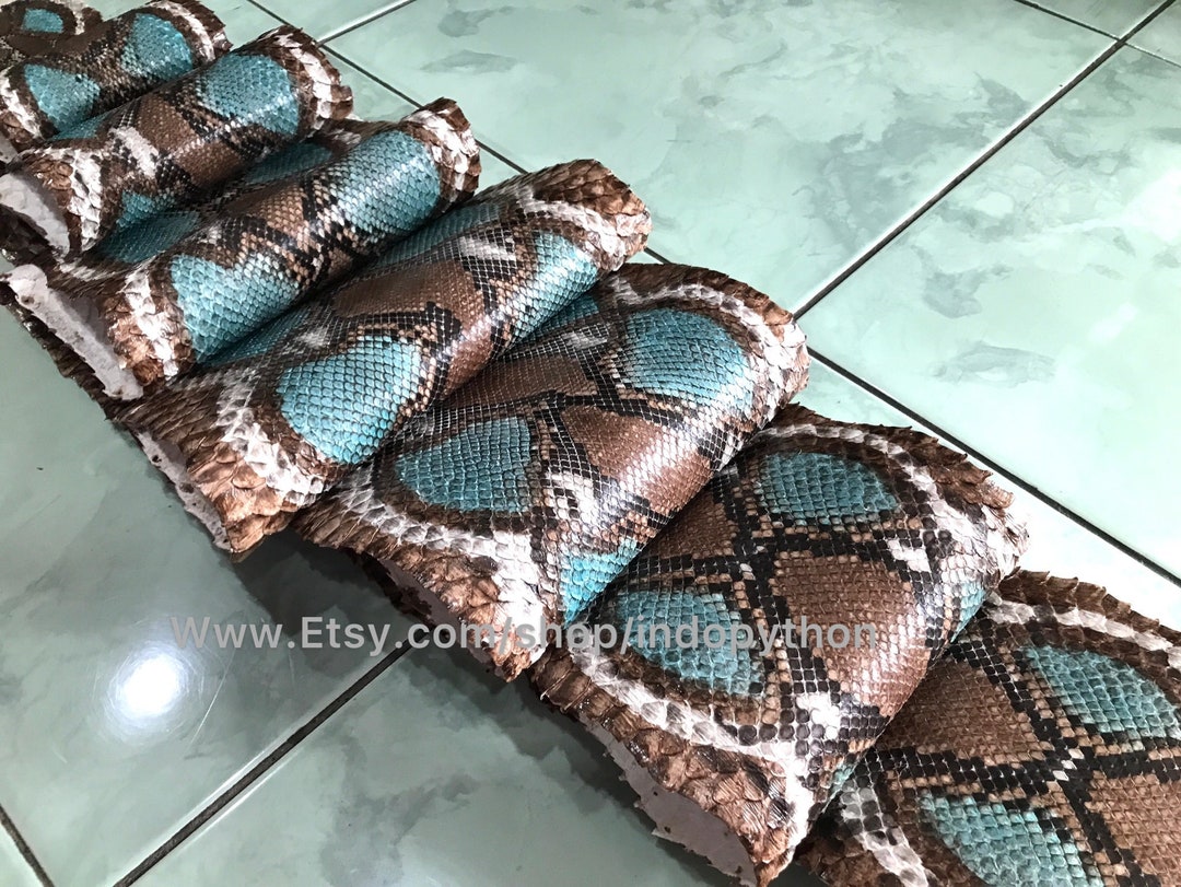 Genuine Python Leather, Natural Python Leather, Hide Snake Skin ...