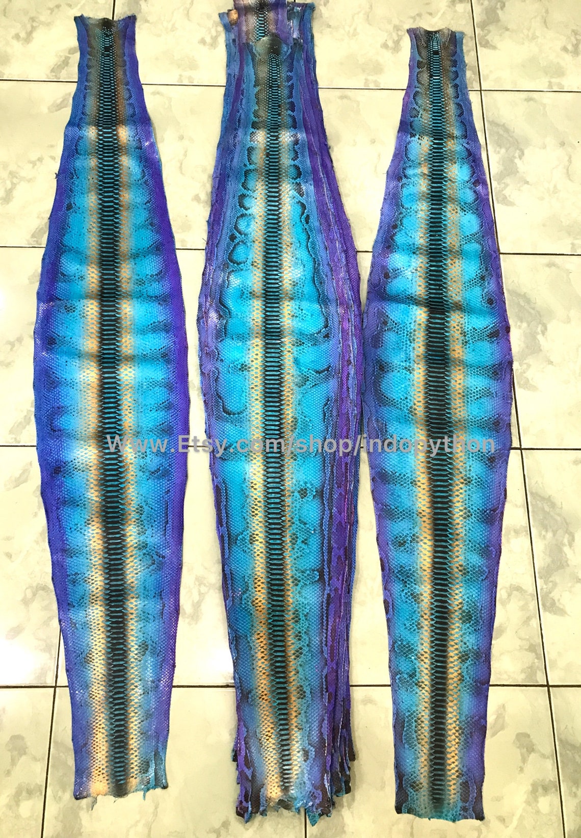 Genuine Python Leather Natural Python Leather Hide Snake - Etsy