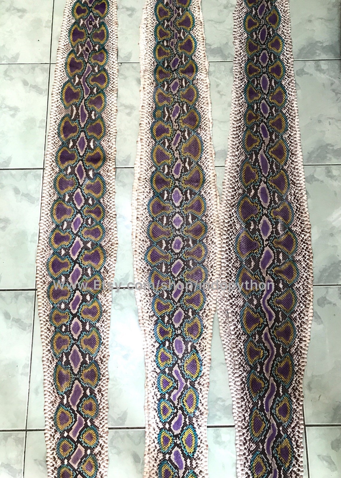 Genuine Python Leather Natural Python Leather Hide Snake - Etsy