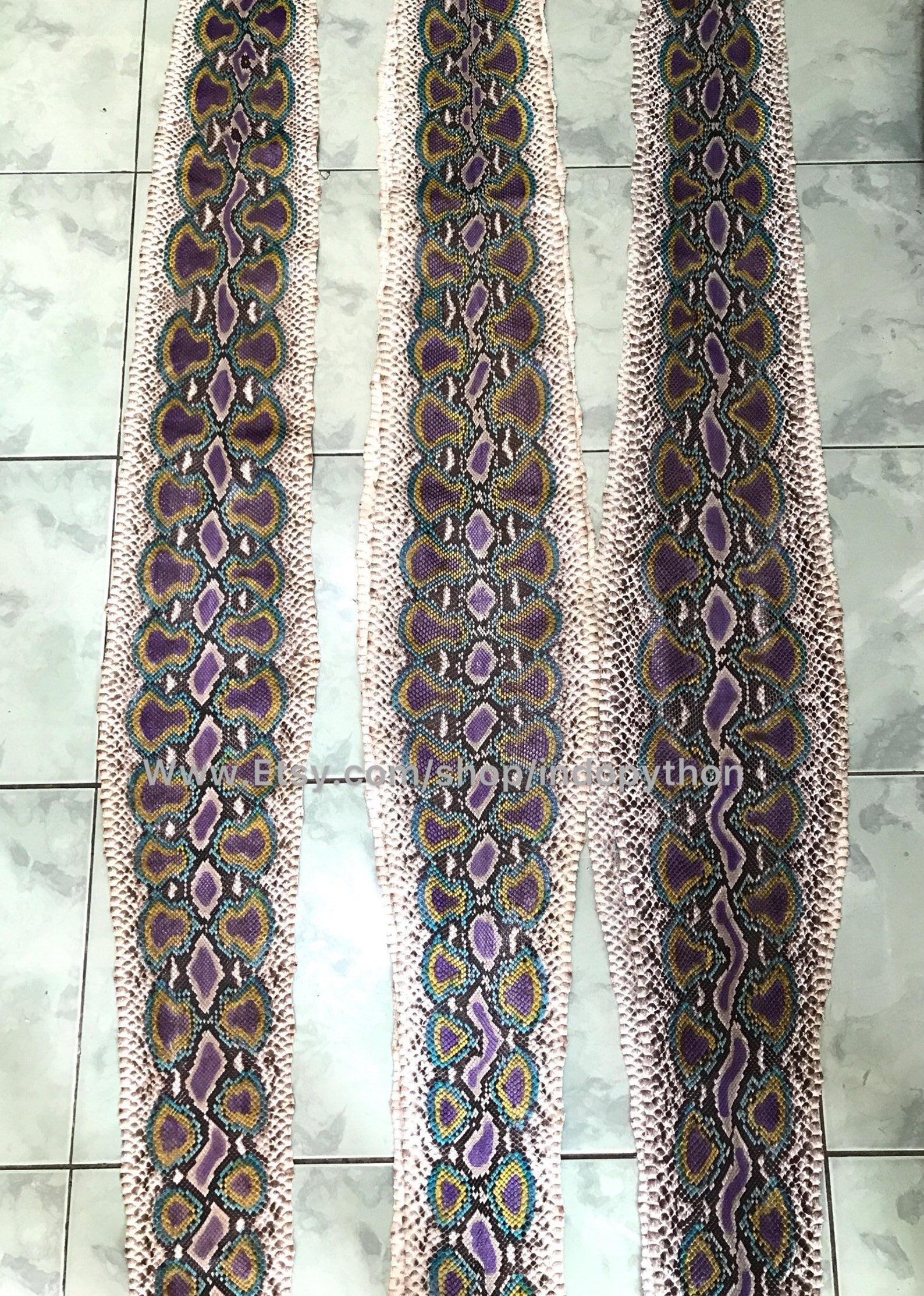 Genuine Python Leather Natural Python Leather Hide Snake - Etsy