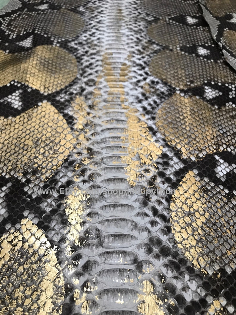 Genuine Python Leather Natural Python Leather Hide Snake - Etsy