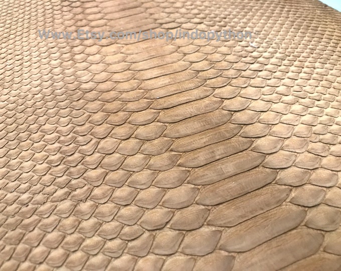 Genuine Python Leather, Natural Python Leather, Hide Snake Skin, Mocha ...