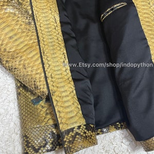 Man Python Jacket, Man Leather Jacket, Moto Jacket, Python Blazer, Long ...