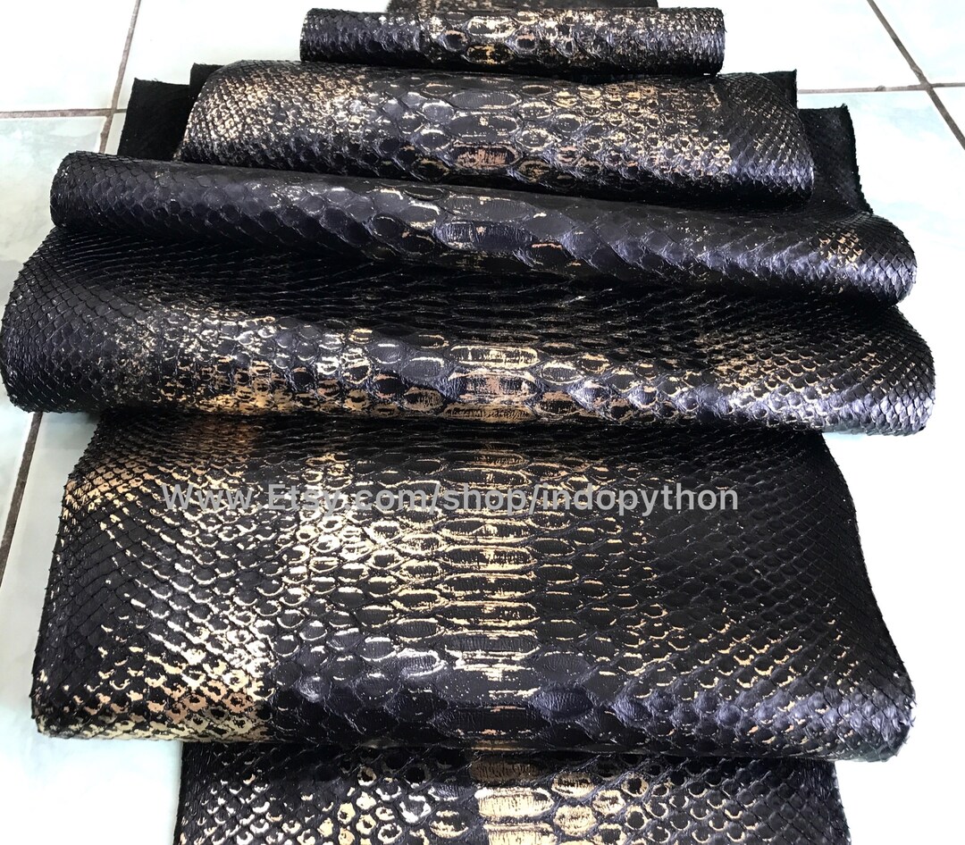 Genuine Python Leather Natural Python Leather Hide Snake - Etsy