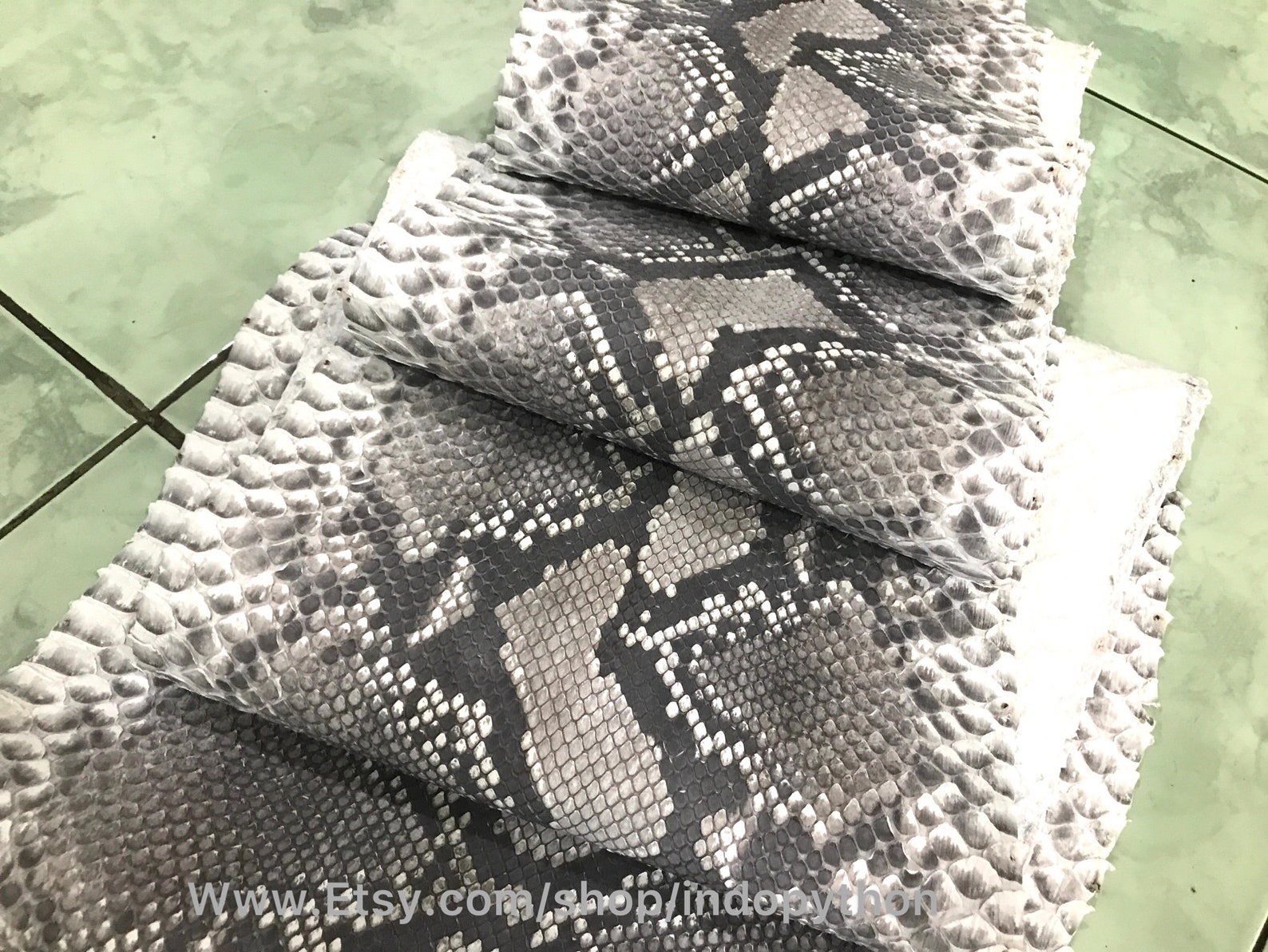 Genuine Python Leather Natural Python Leather Hide Snake - Etsy