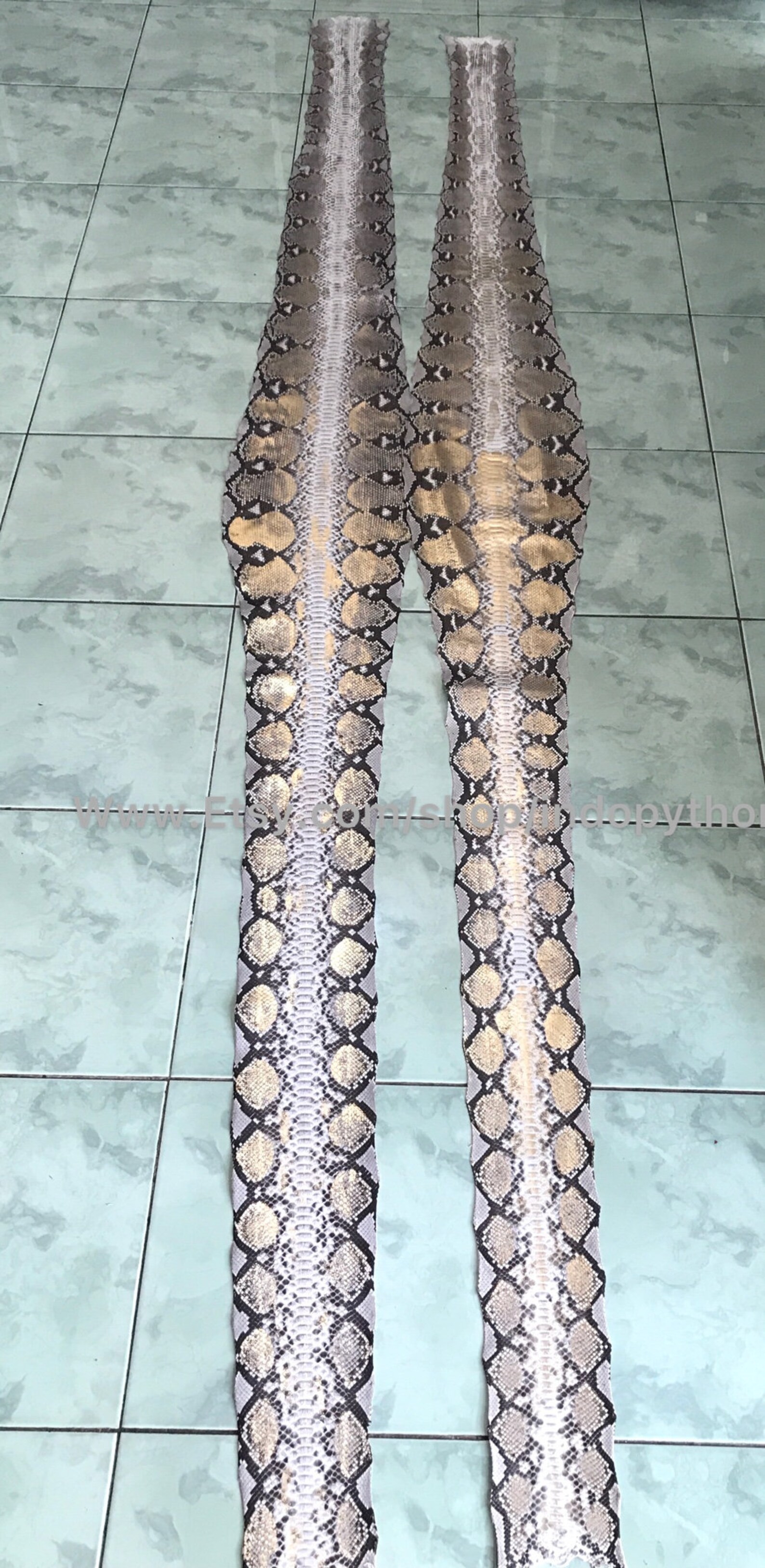 Genuine Python Leather Natural Python Leather Hide Snake - Etsy