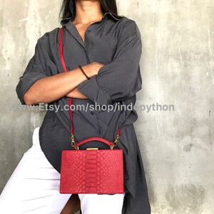 Python Bag #snakeskin Purse #python Purse #python Handbag #snakeskin ...