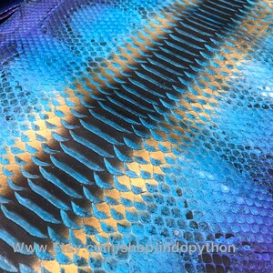 Genuine Python Leather, Natural Python Leather, Hide Snake Skin ...