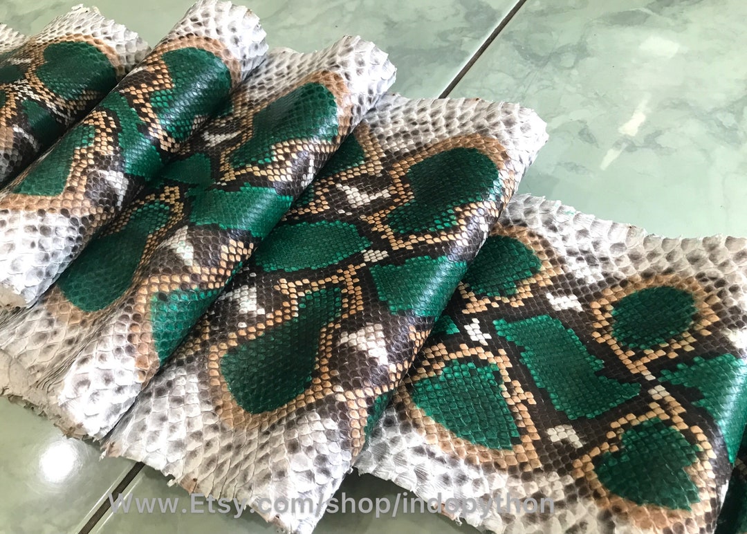 Genuine Python Leather, Natural Python Leather, Hide Snake Skin ...