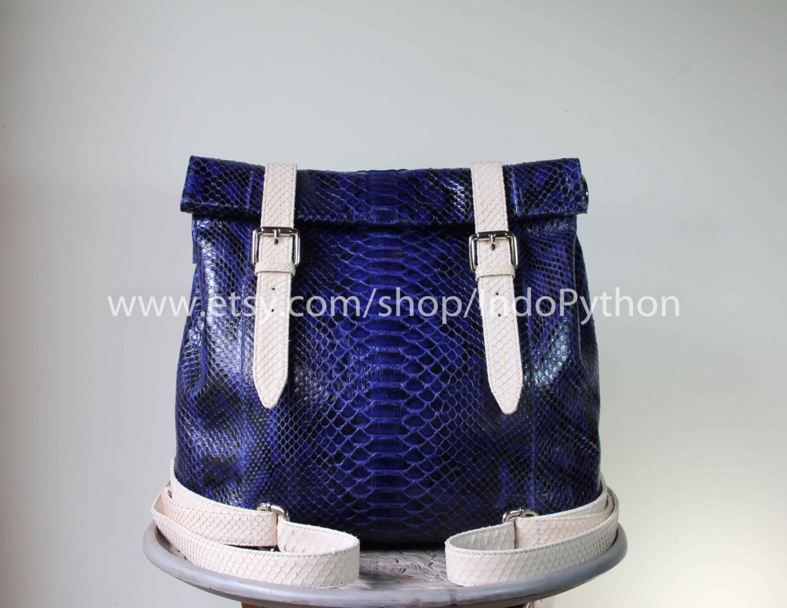 Genuine Python Backpack Bag Exotic Snakeskin Leather Woman - Etsy
