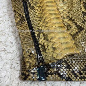 Man Python Jacket, Man Leather Jacket, Moto Jacket, Python Blazer, Long ...