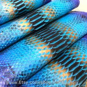 Genuine Python Leather, Natural Python Leather, Hide Snake Skin ...