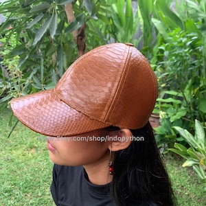 Python Hat, Python Cap, Python Baseball Cap, Leather Hat, Leather ...