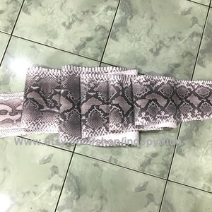 Genuine Python Leather, Natural Python Leather, Hide Snake Skin, Gray Snake Skin, Real Python ...