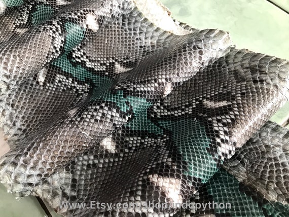 Genuine Python Leather Natural Python Leather Hide Snake - Etsy