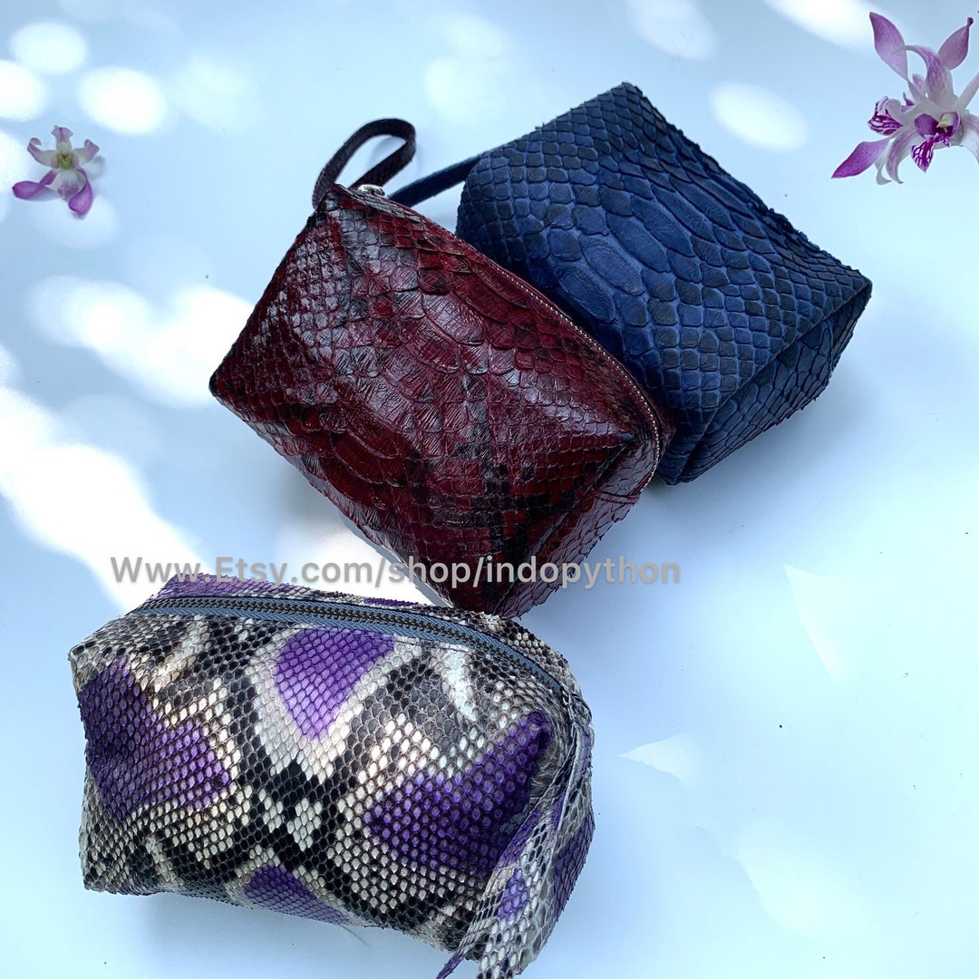 Python Purse, Python Bag, Python Handbag, Python Pouch, Cosmetic Bag ...