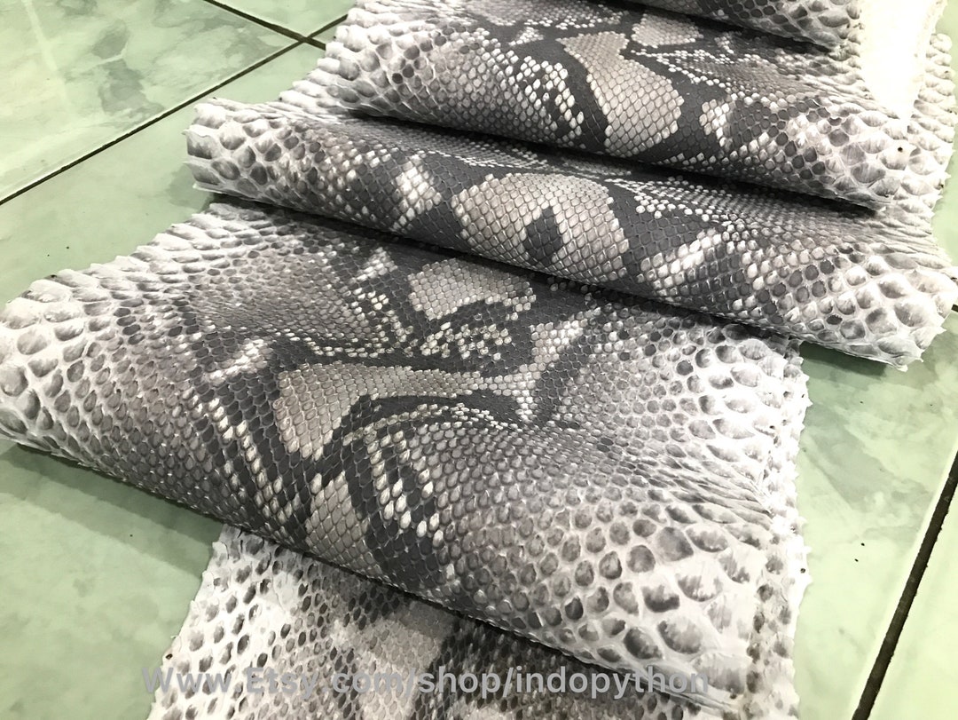 Natural Python Leather Hide Reticulated Snakeskin Front Cut Exotic Skin ...