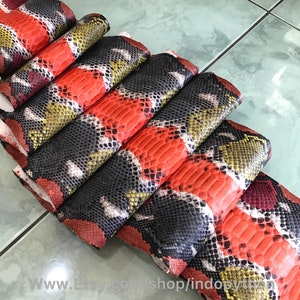 Genuine Python Leather, Natural Python Leather, Hide Snake Skin ...