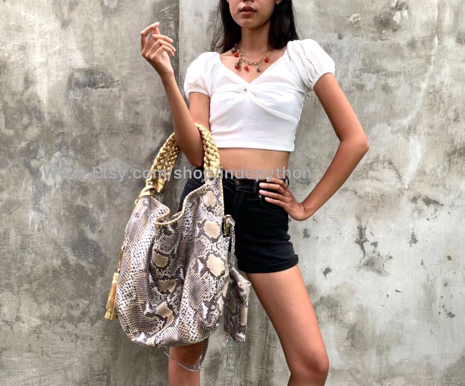 Brown Python Bag Hobo Bag Python Bag python Purse - Etsy