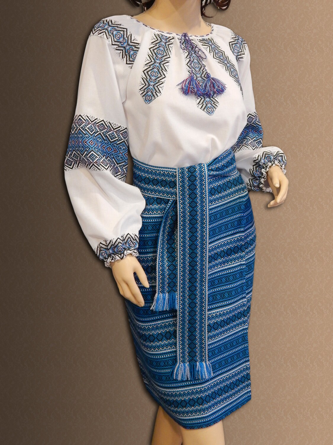 Ukrainian Costume Ukrainian Vyshyvanka Ukrainian Blouse Ukrainian Skirt ...