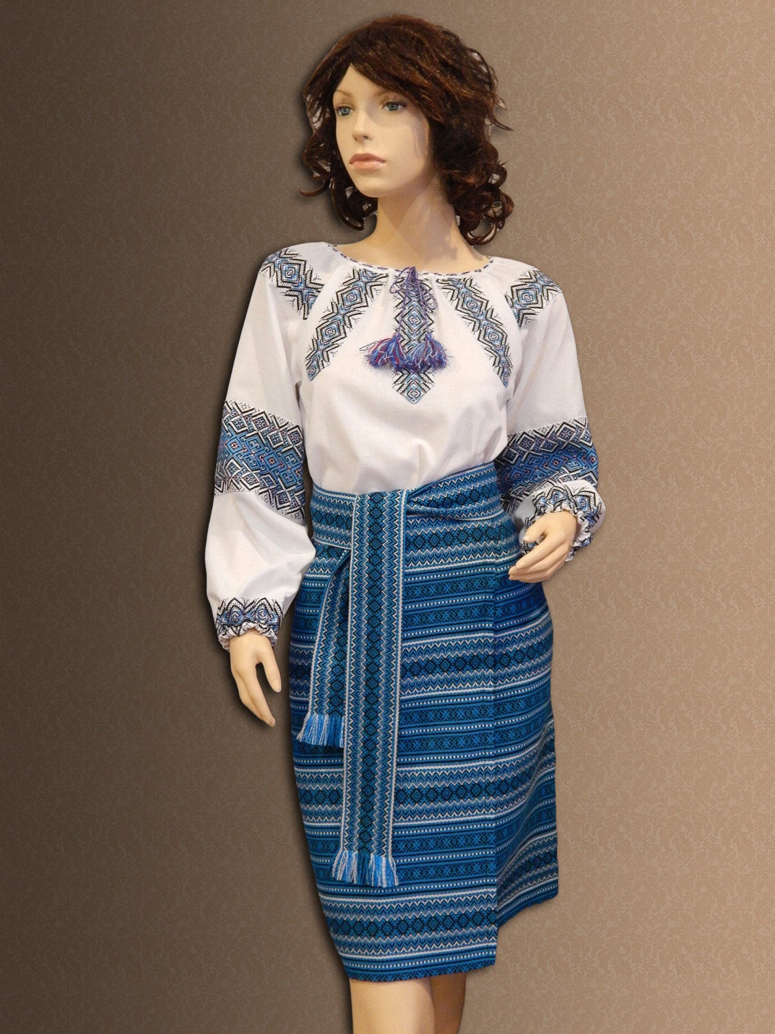 Ukrainian Costume Ukrainian Vyshyvanka Ukrainian Blouse Ukrainian Skirt ...