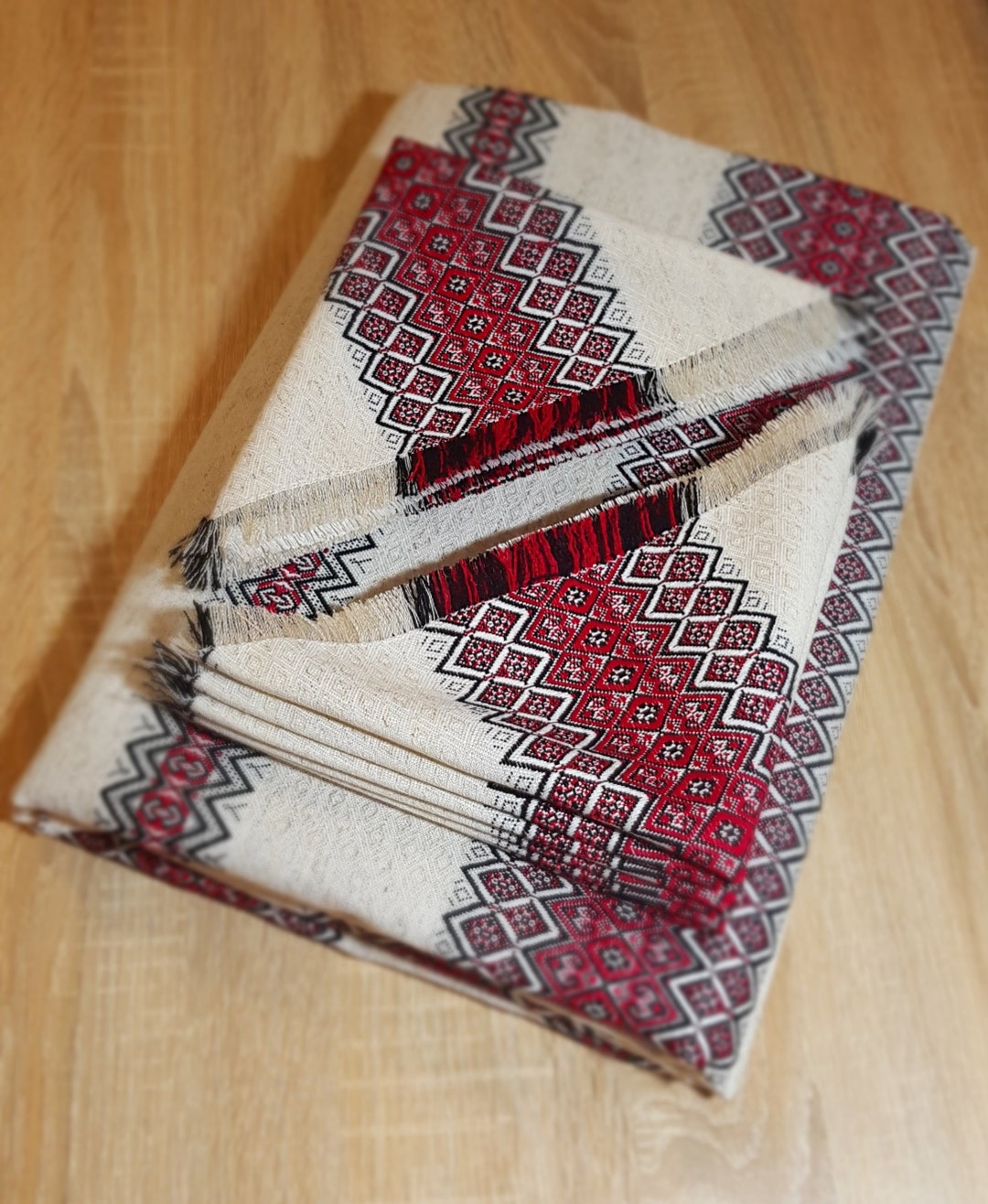Ukrainian Tablecloth and Napkins, Home Linen Tablecloth With Ukrainian ...