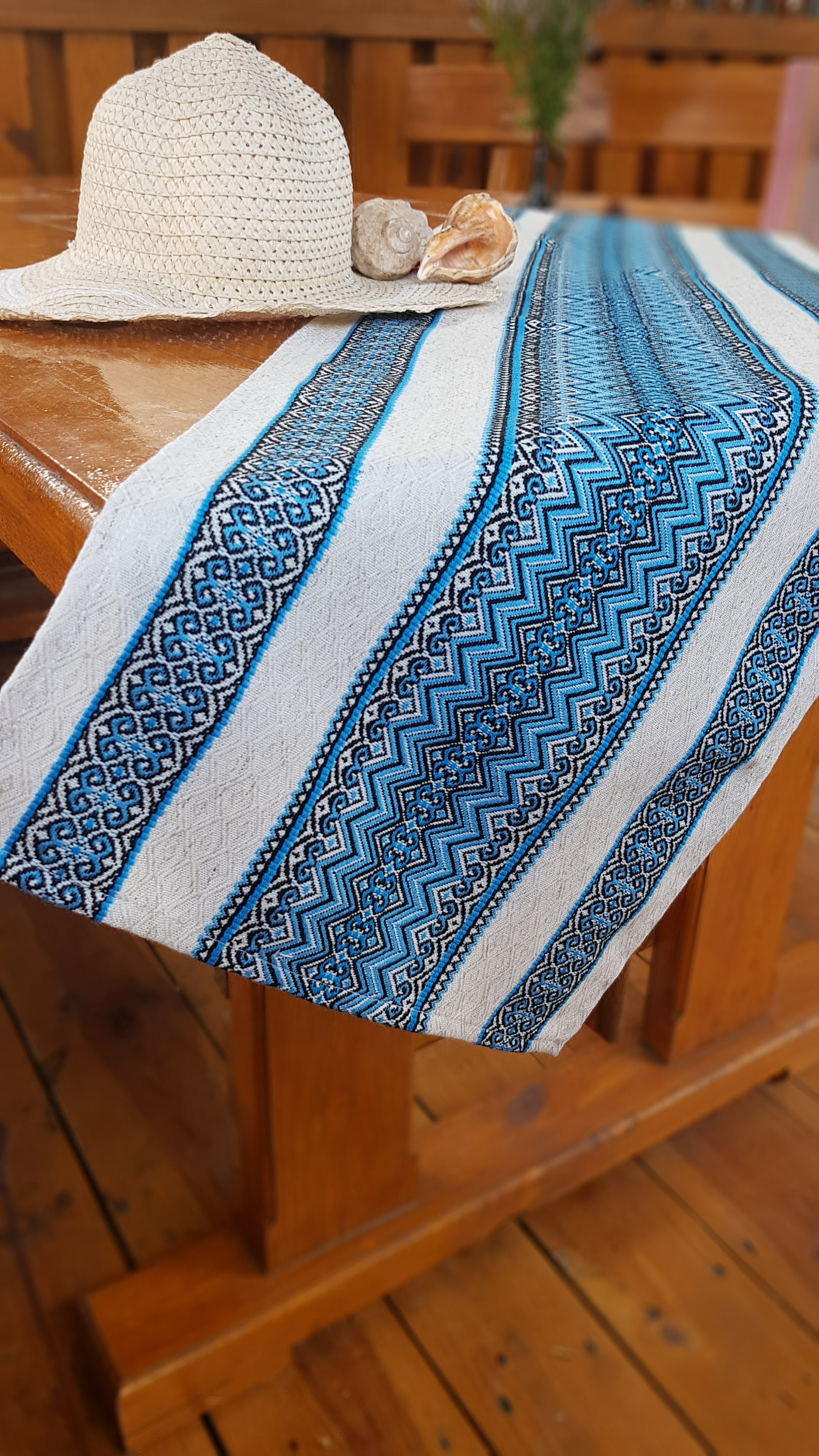 Easter Ukrainian Table Runner Wedding Centerpiece With Blue | Etsy