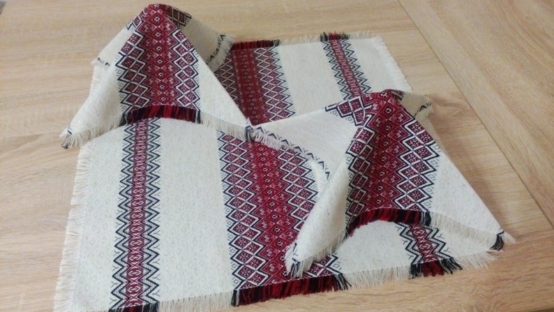 Set of Table-napkins in Ukrainian Traditional Style Ukrainian ...