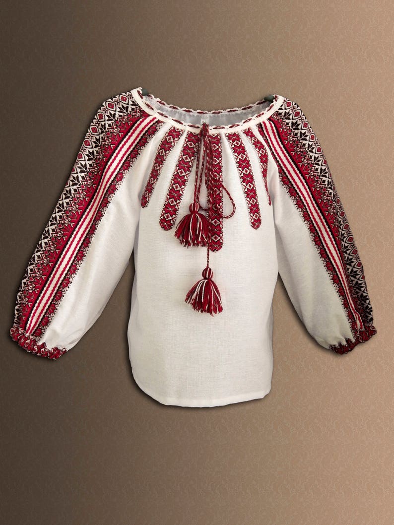 Ukrainian Children's Costume Ukrainian Embroidery Blouse and Skirt ...