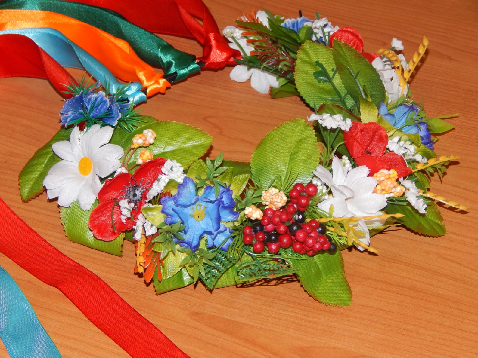 Ukrainian Wreath. Ukrainian Accessory. Hair Decoration. Wreath - Etsy