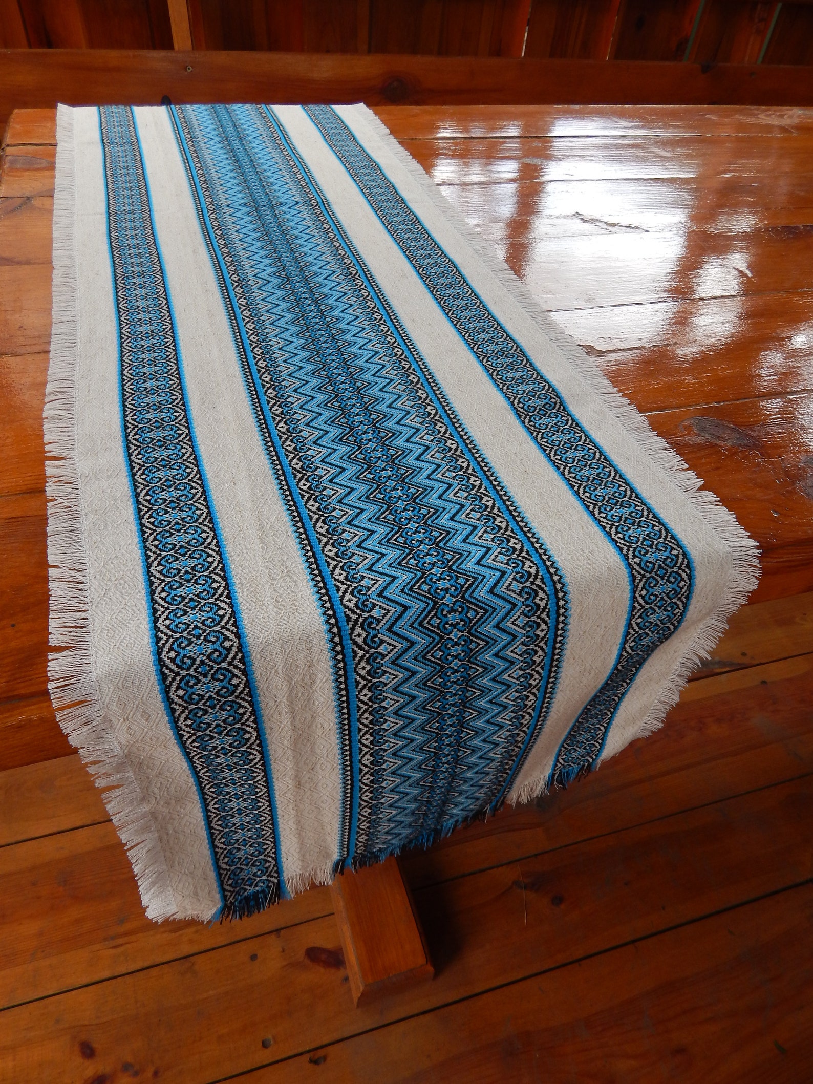 Easter Ukrainian Table Runner Wedding Centerpiece With Blue | Etsy