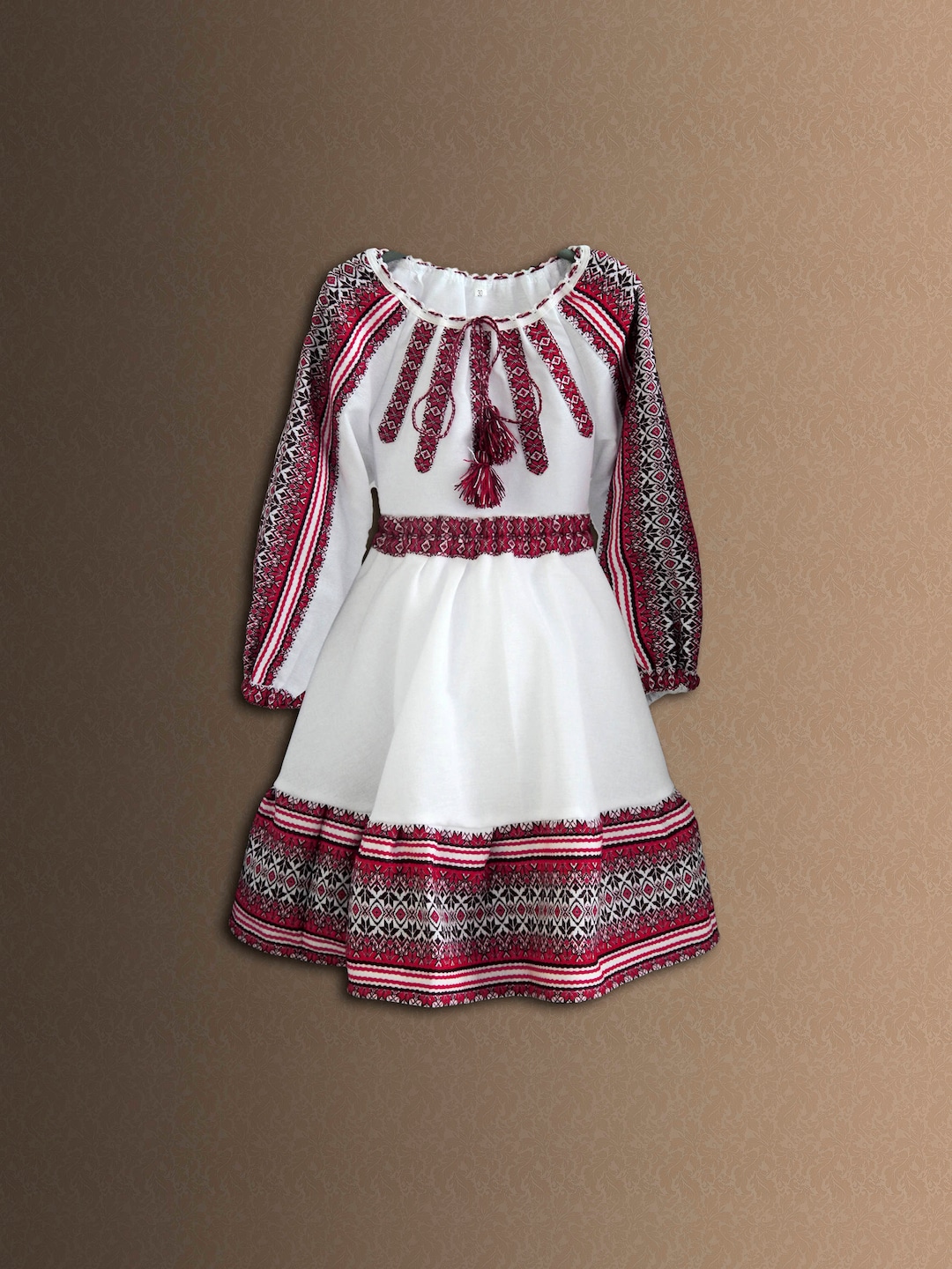 Ukrainian Children's Costume Ukrainian Embroidery Blouse and Skirt ...