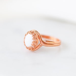 Temple Stone Crown Ring Copper Free US Shipping - Etsy