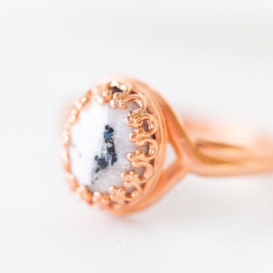 Temple Stone Crown Ring Copper Free US Shipping - Etsy