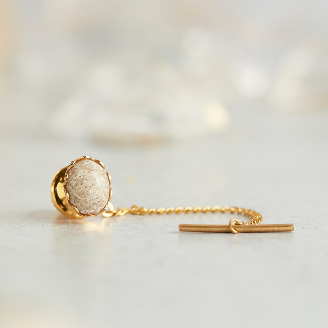 Temple Stone Original Tie Tack Gold Free US Shipping - Etsy