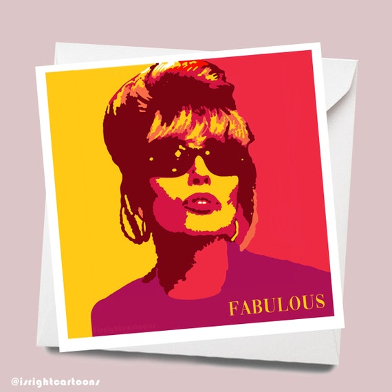 Patsy Stone Ab Fab Greetings Card | Etsy