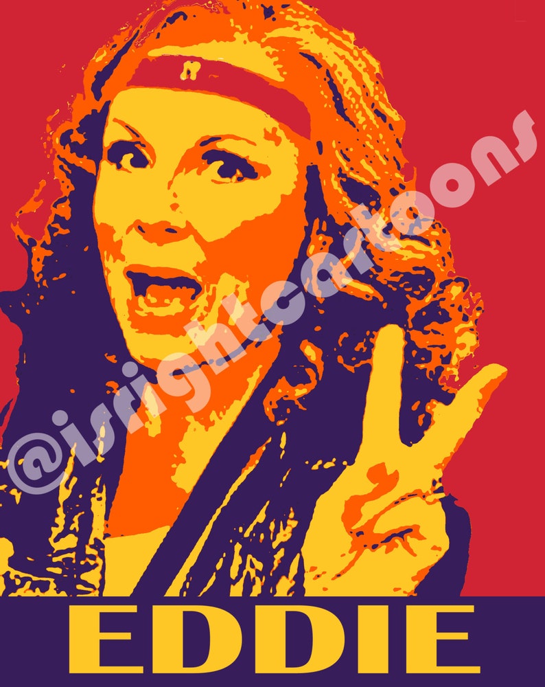 Edina Monsoon Ab Fab Print in Card Frame - Etsy Ireland