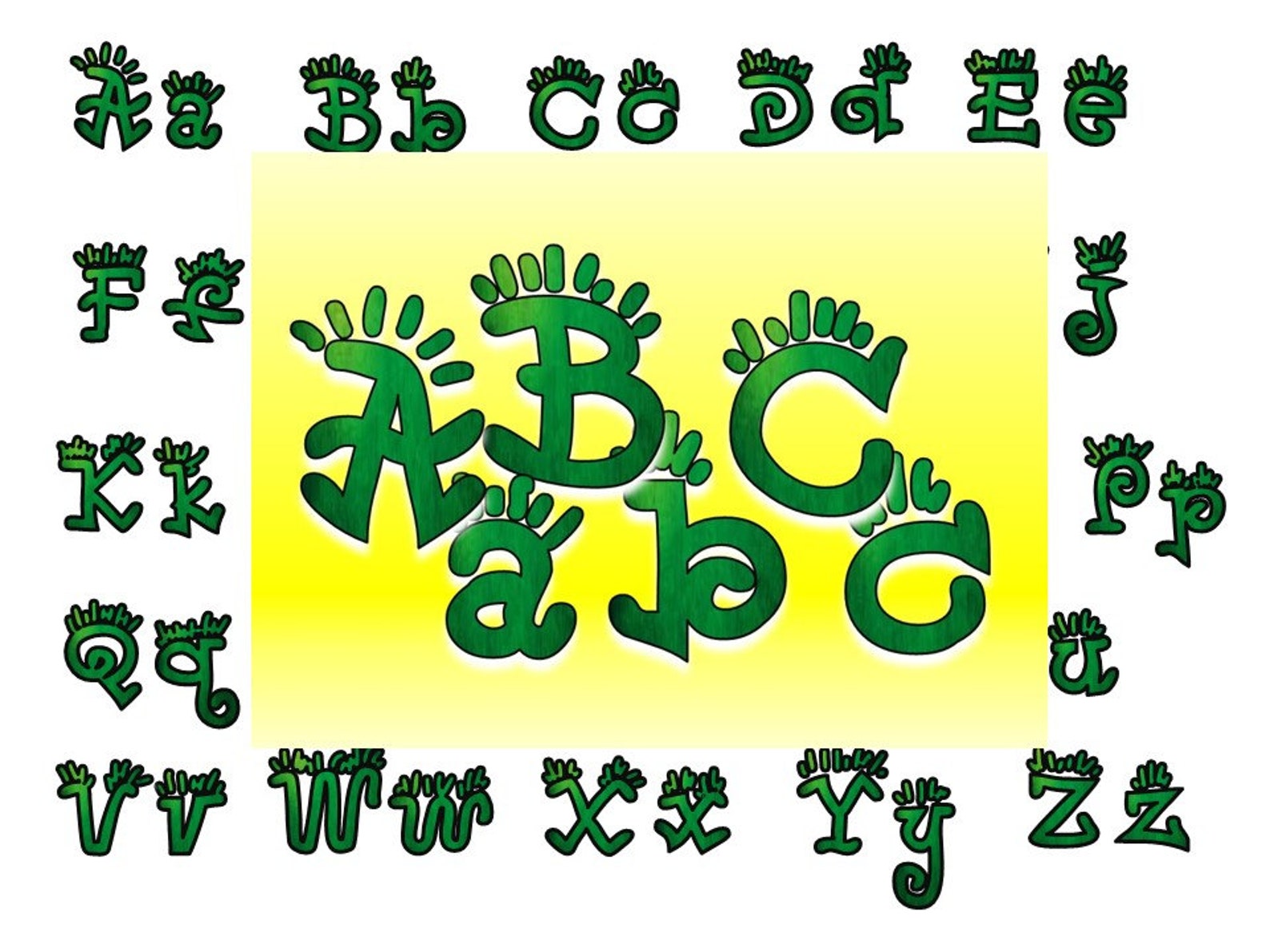 Digital Download GREEN Crazy Font Etsy digital-download-green-crazy-font-etsy
