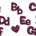 HOT Pink Zebra Striped Clipart A-Z Fonts. Digital Download Instantly - Etsy