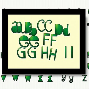 Funky Green Font - Etsy
