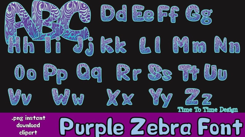 1/2 OFF SALE! ZEBRA Print in Purple and Teal Blue. Cool Design for Your ...